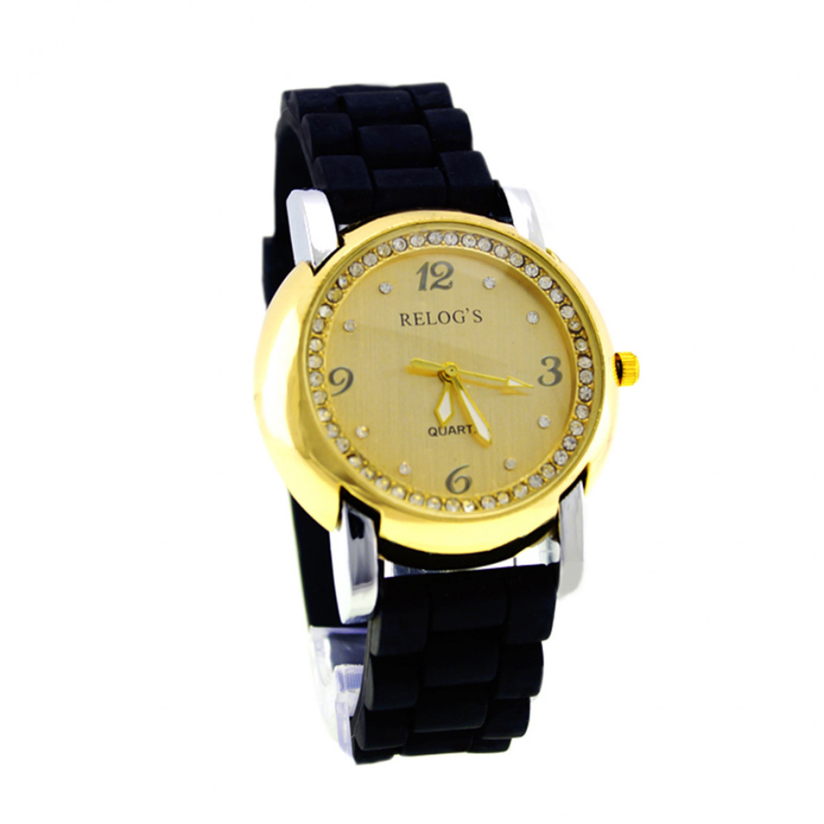 Relógio Feminino Golden & Co II 43299 Analógico Relog's Preto - REL19111