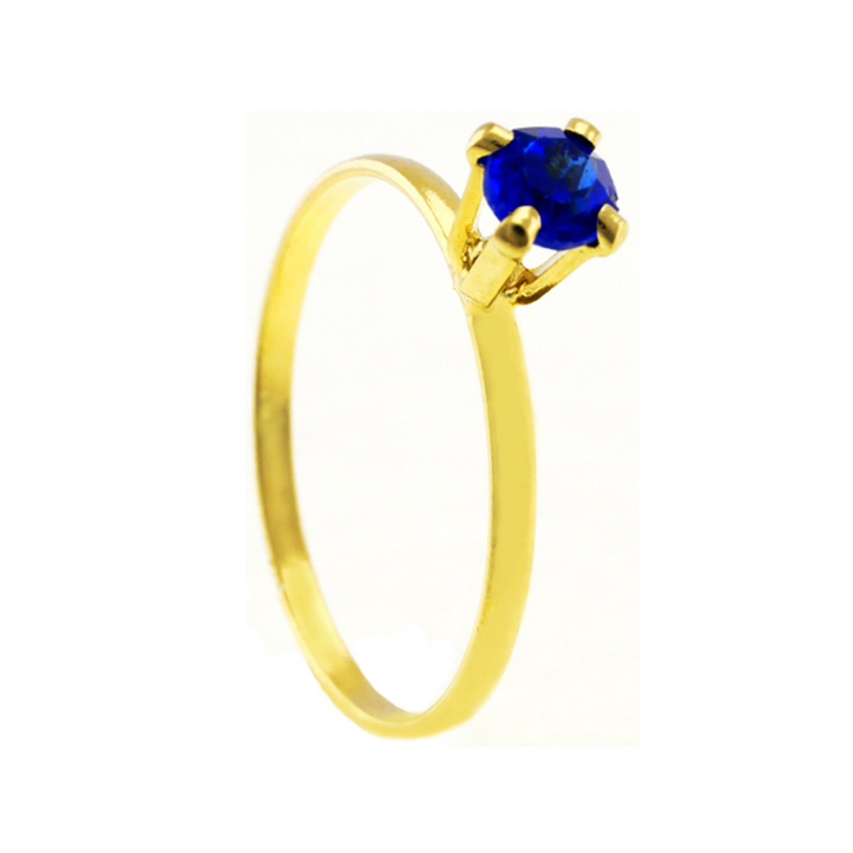 Kit Azul Safira Banhado Ouro 18k - KIT16483